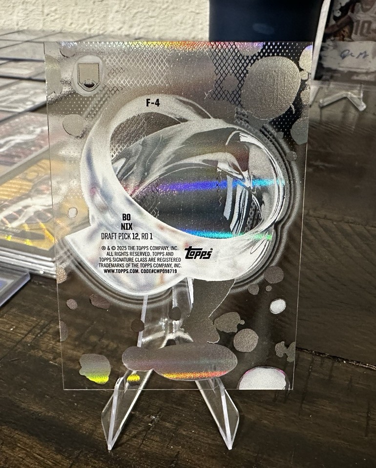 2024 Topps Signature Bo Nix Fluidity Acetate Rookie Broncos 🔥💥Case Hit🔥 ...