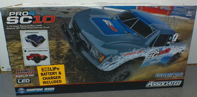 Team Associated Pro4 SC10 1/10 RTR 4WD Brushless Short Course 20531C3 ...