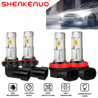 For Toyota Prius 2010-2015 4x Front LED Headlight Hi-Lo Beam Bulbs ...