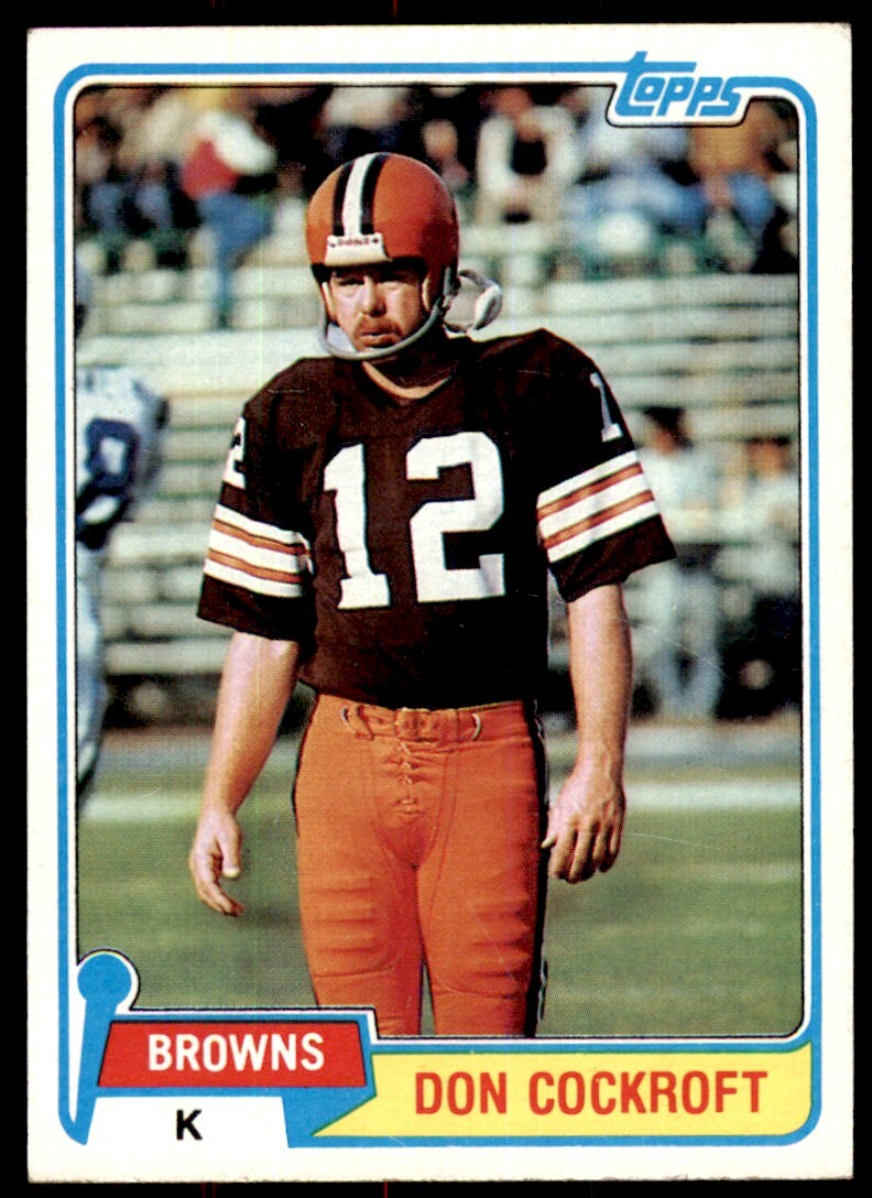 1981 TOPPS* DON COCKROFT CLEVELAND BROWNS #458 | eBay