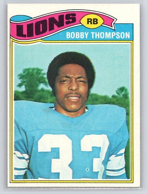 1977 Topps #486 Bobby Thompson RC Rookie - Lions - NmMt+ | eBay