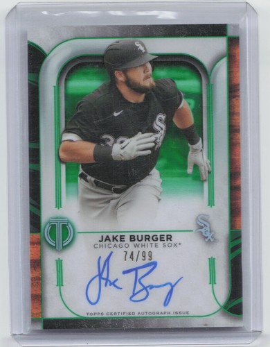 2022 Topps Tribute #TA-JBU Jake Burger Tribute Autographs Green #/99 | eBay
