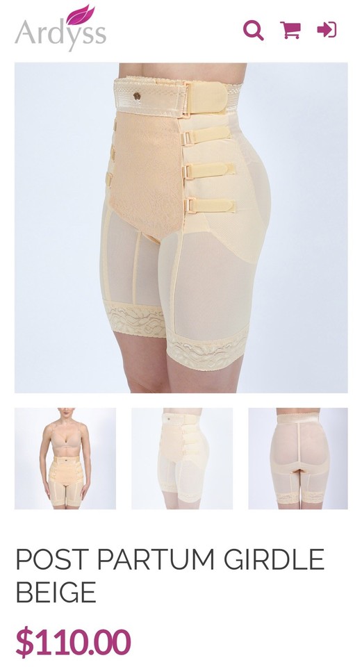 Ardyss Post Partum Girdle Sizes S-XXL Beige Color | eBay