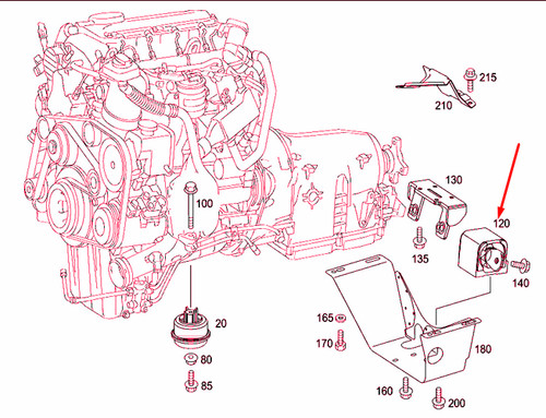 NEUF MERCEDES-BENZ VITO W639 MOUNT EN CAOUTCHOUC DE MONTAGE MOTEUR ...