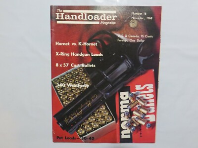 The Handloader Magazine November 1968 Hornet 340 Weatherby Cast Bullets ...