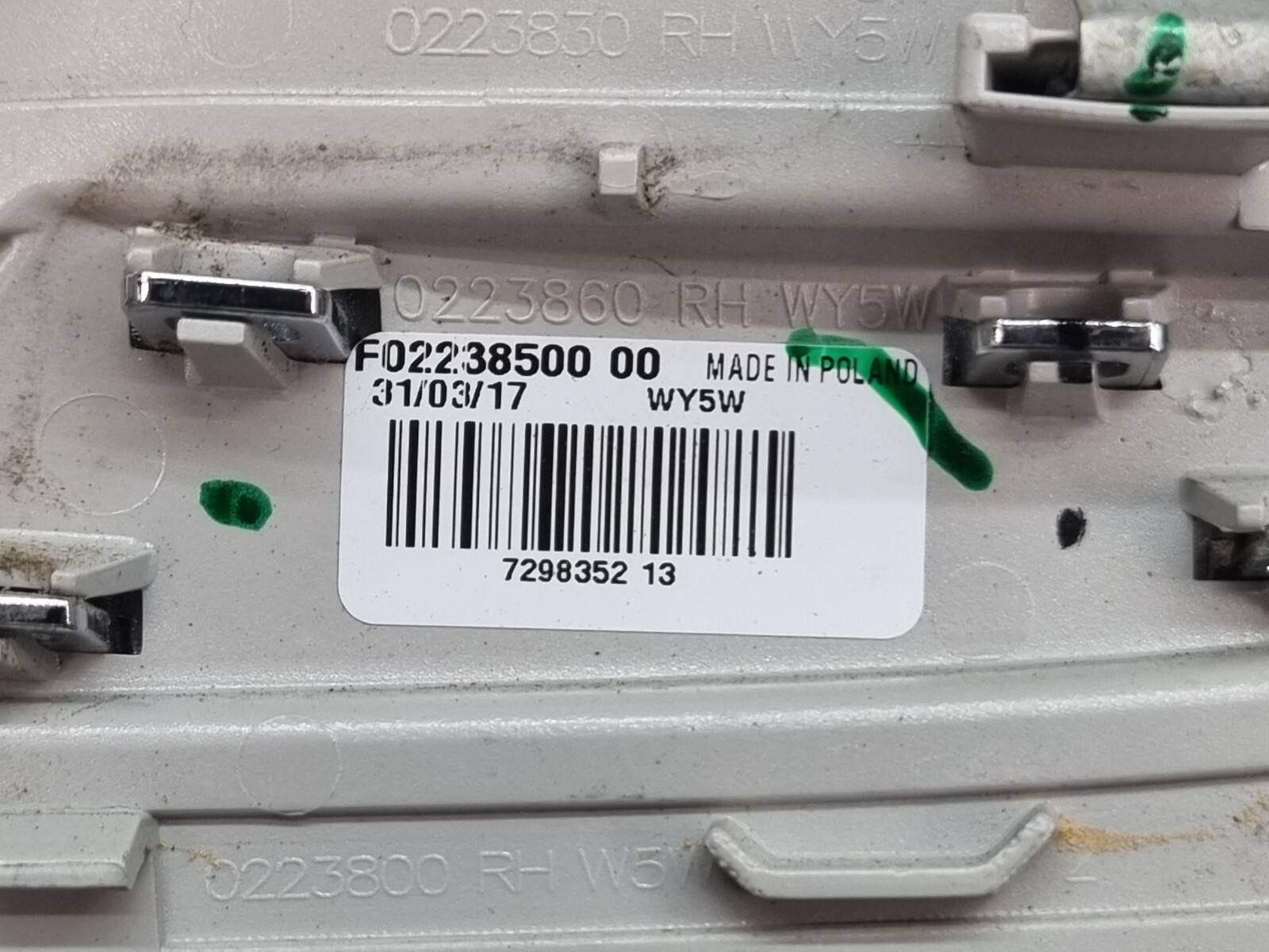 Original MINI F55 F56 F57 S Sport Zusatzblinkleuchte Weiß S rechts ...