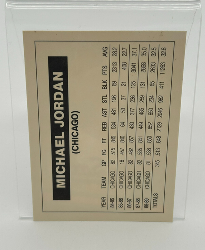 Michael Jordan rated rookie baseball card rare error card glossy HOF | eBay