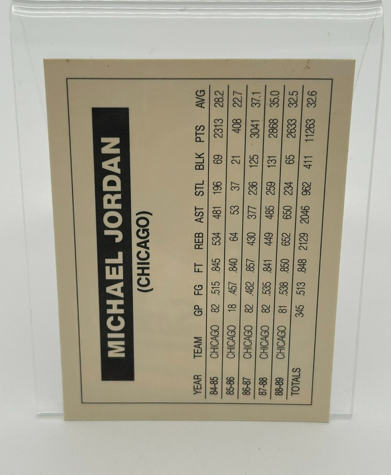 Michael Jordan rated rookie baseball card rare error card glossy HOF | eBay