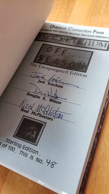 Off Season by Jack Ketchum (1999, Hardcover, Unexpurgated edition ...