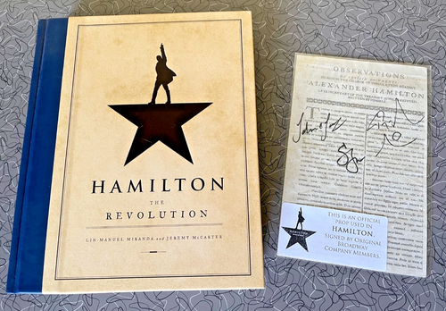 SIGNED Lin Manuel Miranda HAMILTON Broadway Official Stage Prop ...