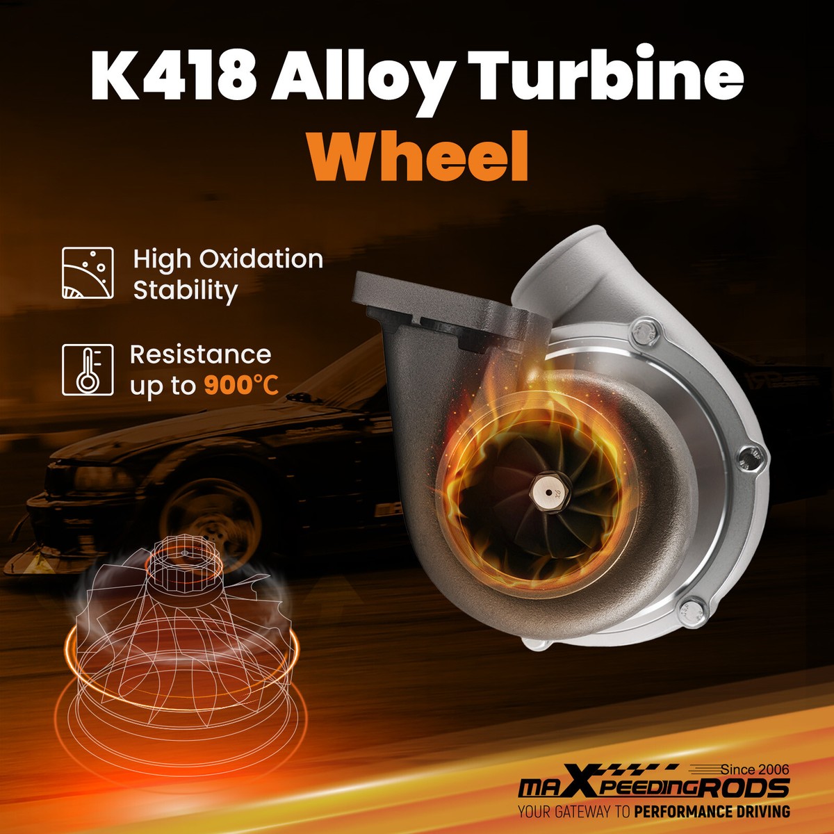 MaXpeedingrods Turbo MaXpeedingrods GT35 Turbocharger - T3 Flange ...
