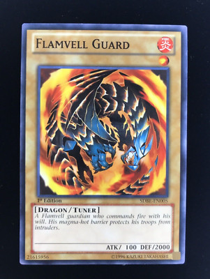 Yu-GI-Oh! Flamvell Guard 1996 1st Edition Common 1 Star Dragon 100 / ...