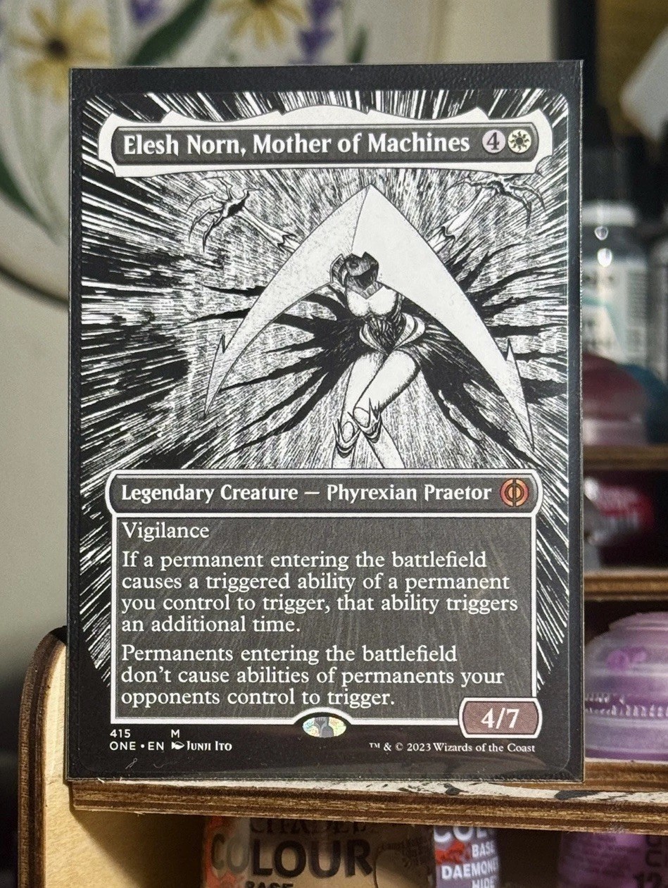 Elesh Norn, Mother of Machines (Borderless) Phyrexia: All Will Be One ...