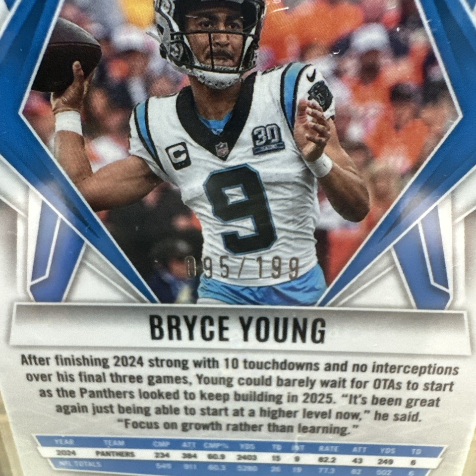 2025 Panini Phoenix - Bryce Young #148 Silver Wave Prizm /199 | eBay