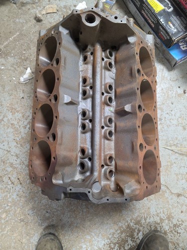 1969 3932388 4-Bolt Main 350 Engine Block I-3-8 HN Stamp 4.024 Corvette ...