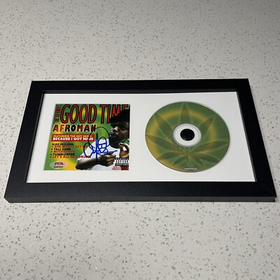 AFROMAN SIGNED THE GOOD TIMES CD ALBUM AUTOGRAPH RAPPER FRAMED PSA COA ...