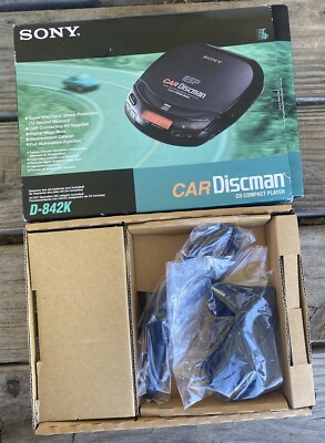 Sony Car Discman D-842K Accessories With Box-NO DISCMAN | eBay