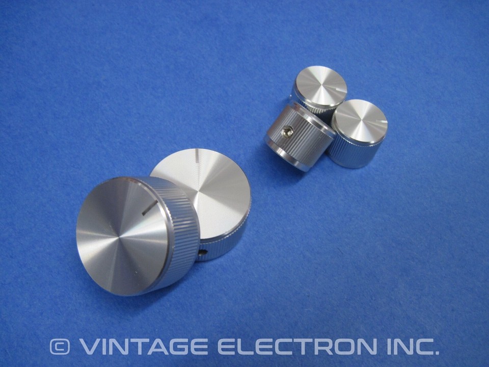 NEW Replacement DYNACO Knob Set - SILVER Machined Aluminum (SCA-35 Tube Int Amp) | eBay