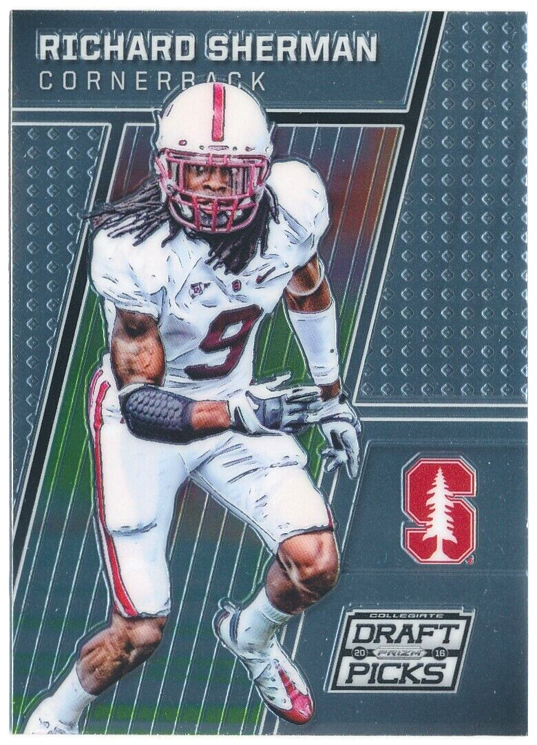 Richard Sherman - Stanford Cardinal - 2016 Prizm Draft Picks - Base ...