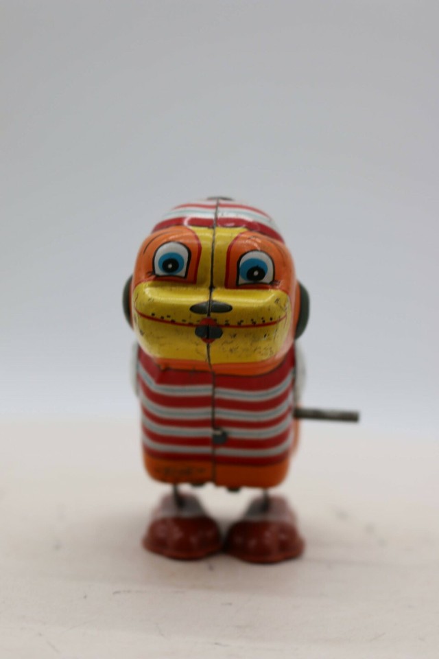 Vintage YONE Tin Windup DOG Winter Sweater | eBay