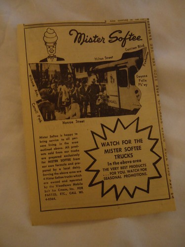 Mister Softee soft serve ice cream truck 1961 newsprint ad | eBay
