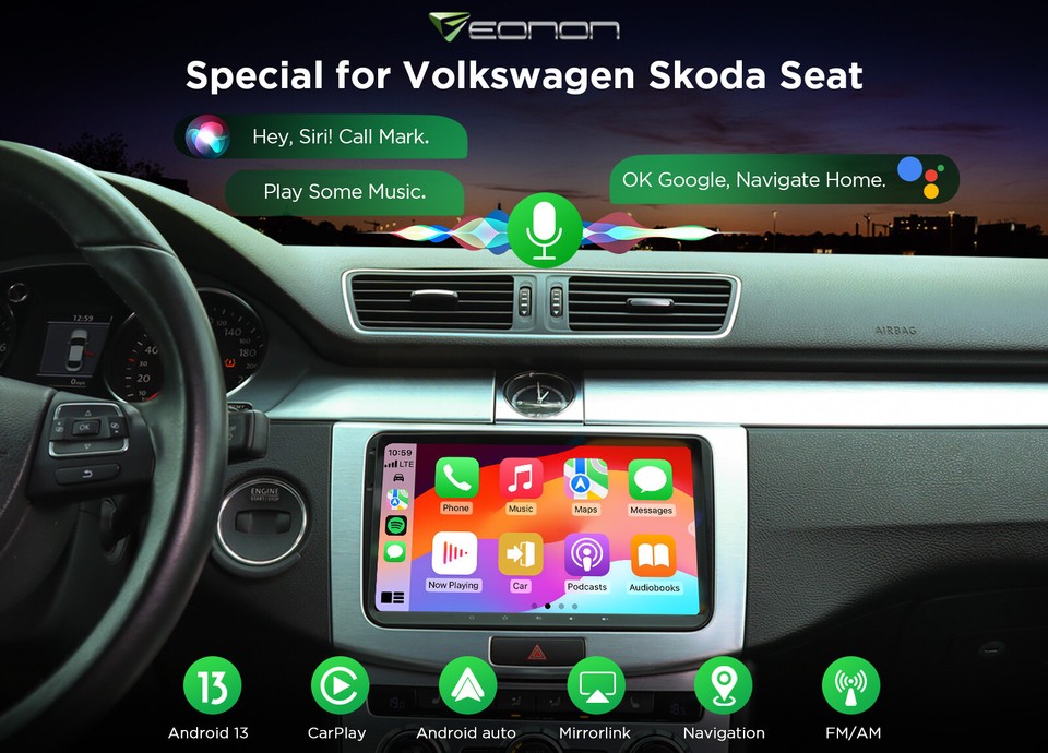 For VW Touran T5 Multivan Android 13 CarPlay Stereo Radio GPS Sat Navi ...