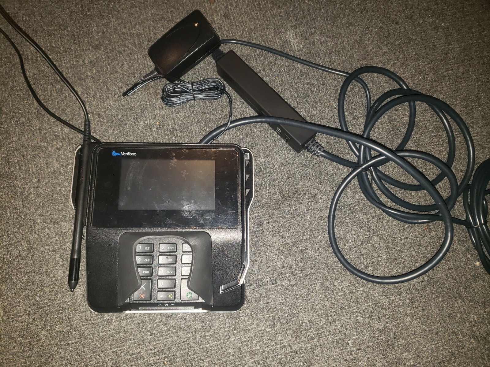 Verifone Credit Card Terminal MX915 M132-409-01-R Rev 002 w/ Stylus USB ...