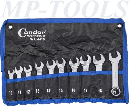 SET SERIE 10 CHIAVI COMBINATE FISSE STELLA CORTE KIT CHIAVE 10-19mm NANE CONDOR | eBay