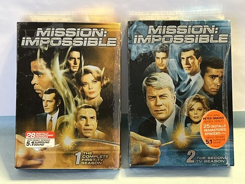 Mission Impossible TV Series Seasons 1 & 2 Complete DVD Sets 8 Discs ...
