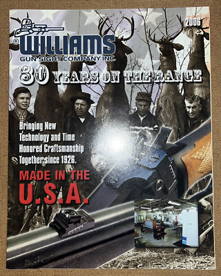 2006 Williams Gun Sight Company Catalog/Dealer Price List | eBay