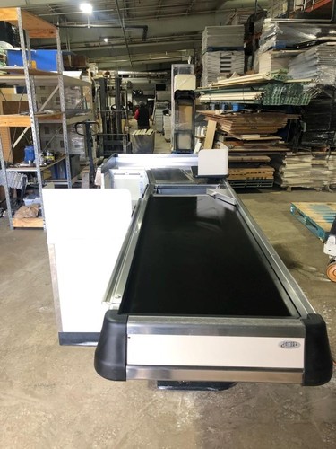 CHECKOUT COUNTER Electric BELT 13' Check Lane & Bag Area Grocery Store ...