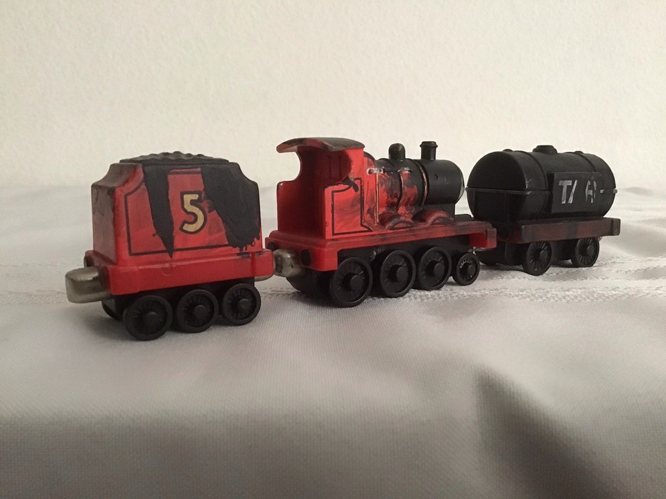 Take Along Thomas The Tank Engine CUSTOM - Dirty Objects James & Tar ...