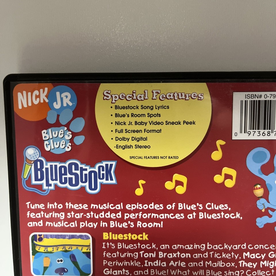 Blue’s Clues Bluestock DVD+Insert Paper Good Condition DVD Nick Jr | eBay