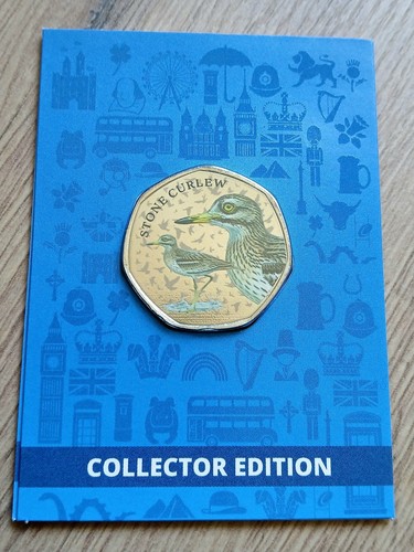 The Great British Birds Westminster Collection 50p Shaped Coin "Stone ...