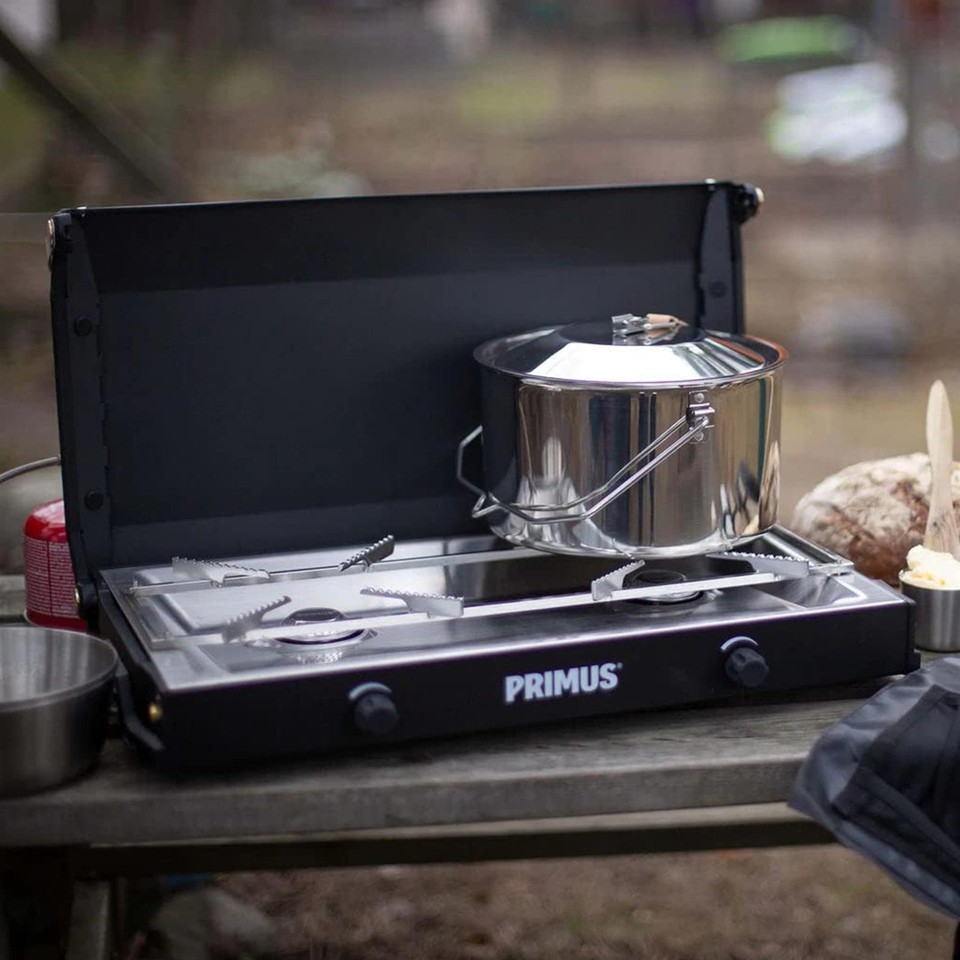 Primus Kinjia camping stove dual burner portable outdoor kitchen ...