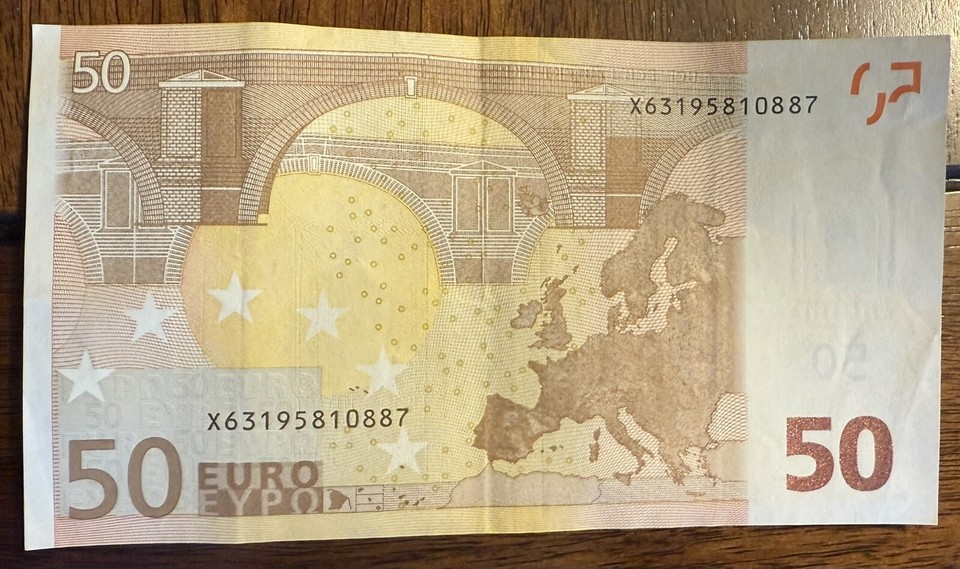 Rare 2002 50 Euro Bill Banknote | eBay