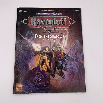 Advanced Dungeons & Dragons Ravenloft From The Shadows 9375 TSR 1992 ...
