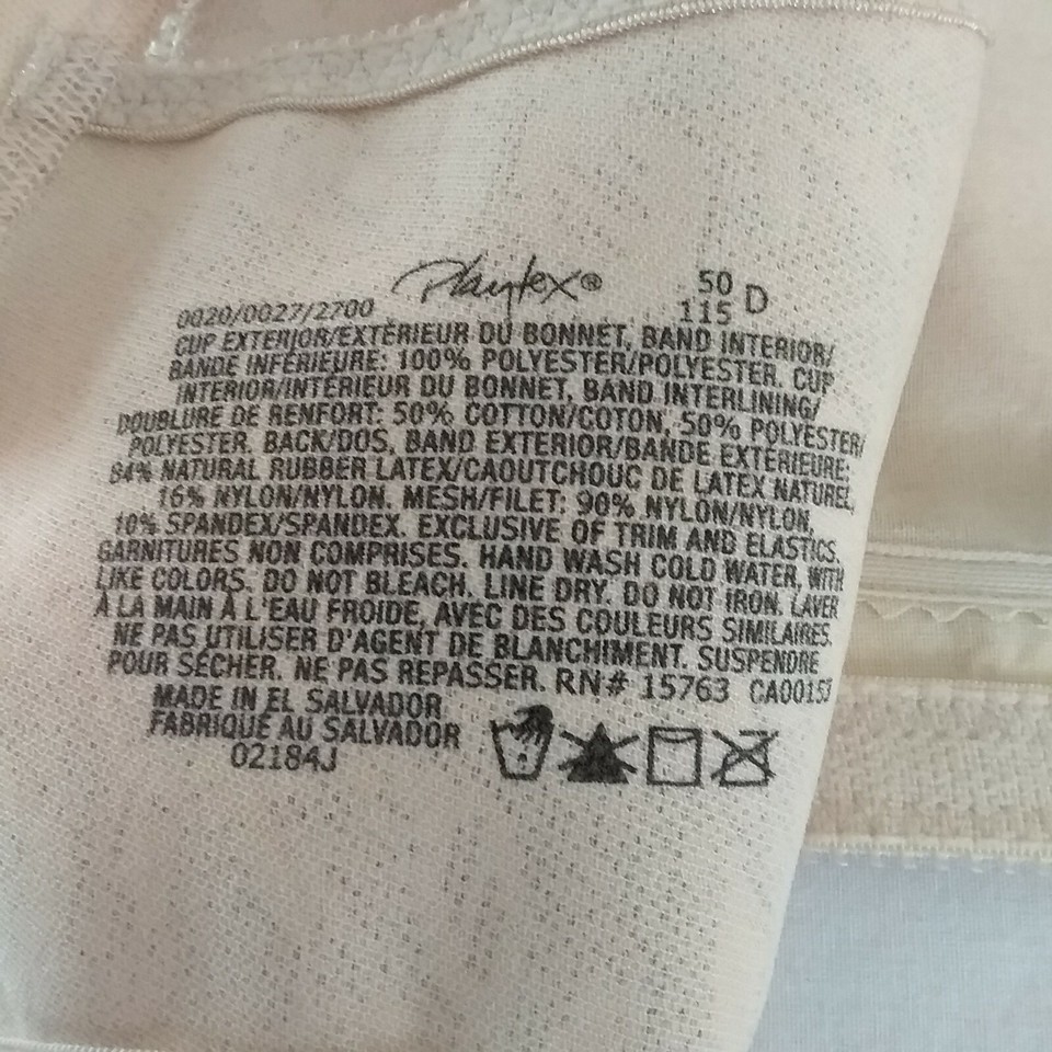 Playtex 0020/0027/2700 NWOT 18 Hour Sensational Support Wirefree Beige ...