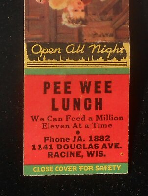 1940s Pee Wee Lunch Holds 11 People Malt Sundae Fish Fry 1141 Douglas ...