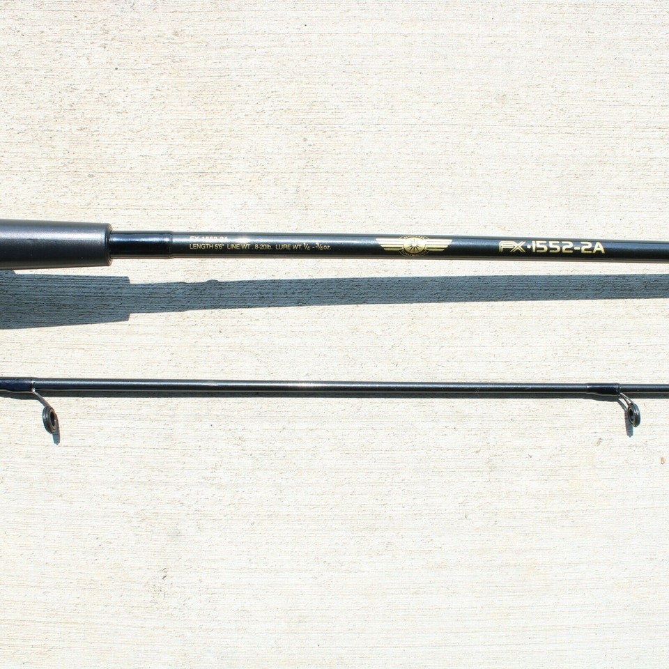 VTG Shimano FX-1552-2A Pistol Grip Bass Fishing Casting Rod 5ft 6in 2pc ...