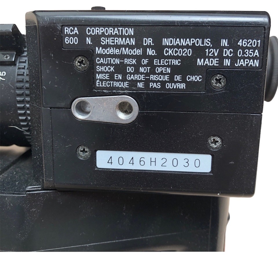 RCA SOLID STATE CKC-020 CAMCORDER - Handheld Video Recorder VTG 1980 ...