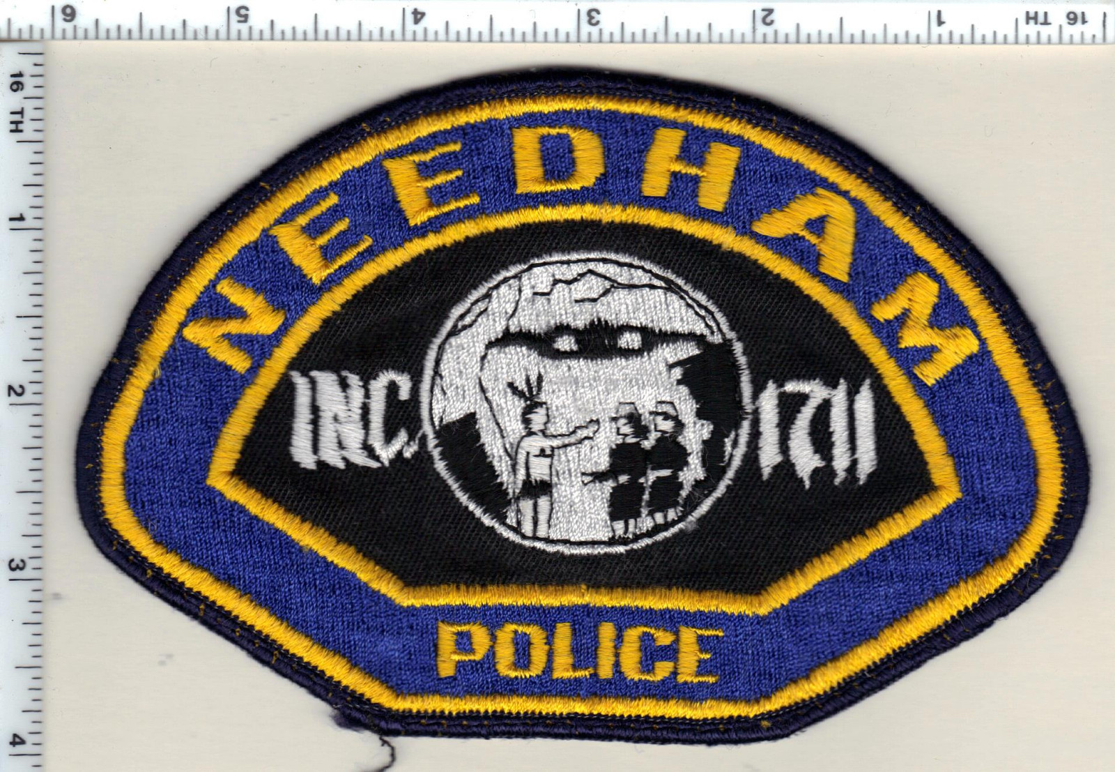 Needham Police (Massachusetts) Uniform Take-Off Shoulder Patch from ...