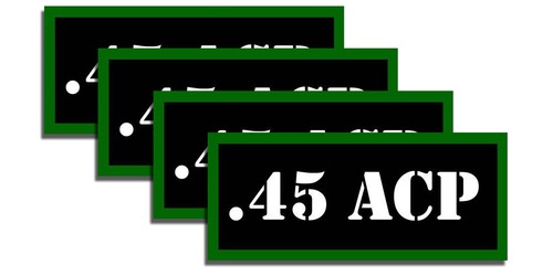 .45 ACP Ammo Can Labels for Ammunition Case 3.5" x 1.50" stickers ...