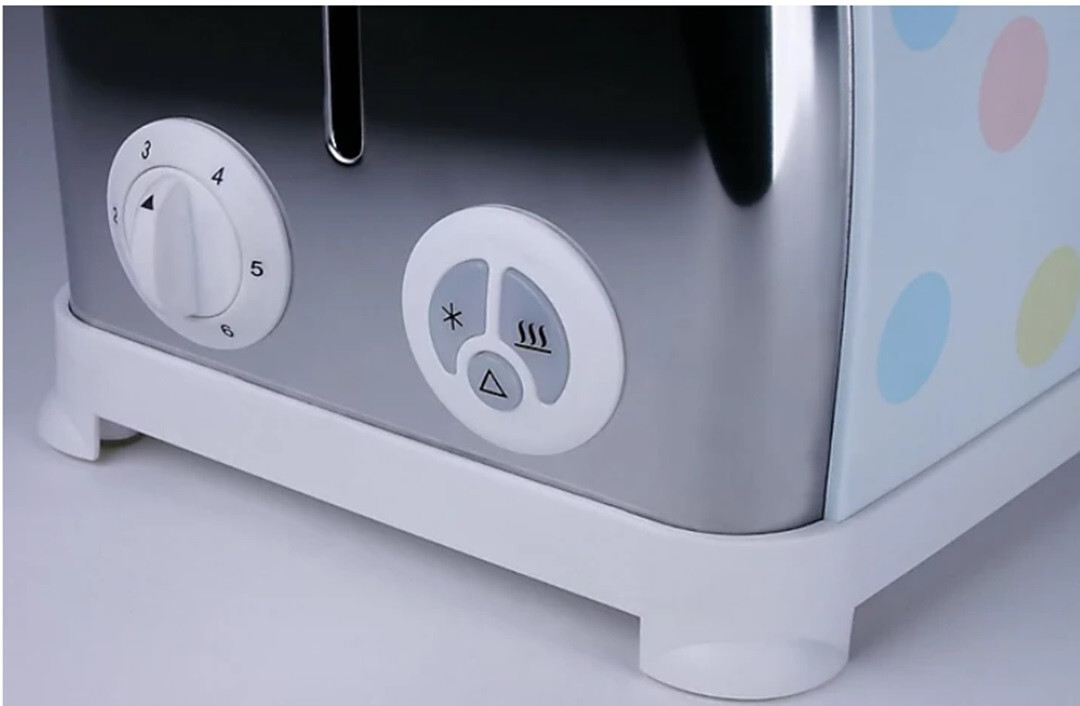 Kalorik Toaster stainless steel 2 Slice Classic Pastel Spot wide slot ...