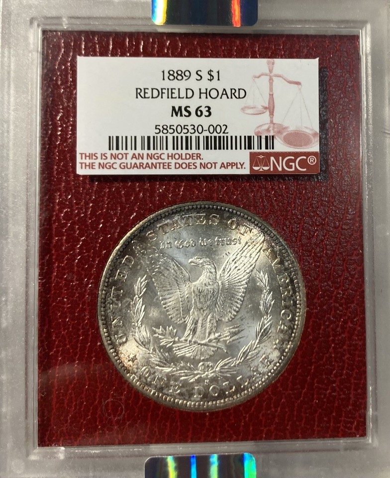 1889-S NGC MS63 The Redfield Collection Morgan Silver Dollar | eBay