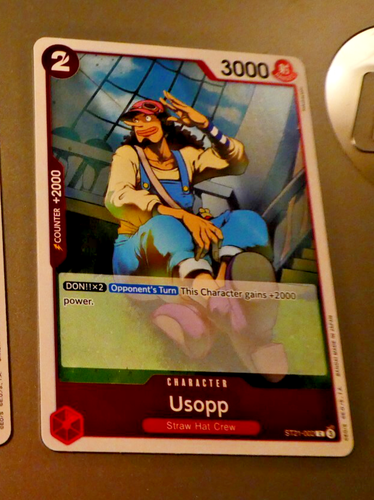 ONE PIECE ENGLISH CARD GAME CARTE USOPP ST21-002 RARE HOLO EN JCC MINT | eBay