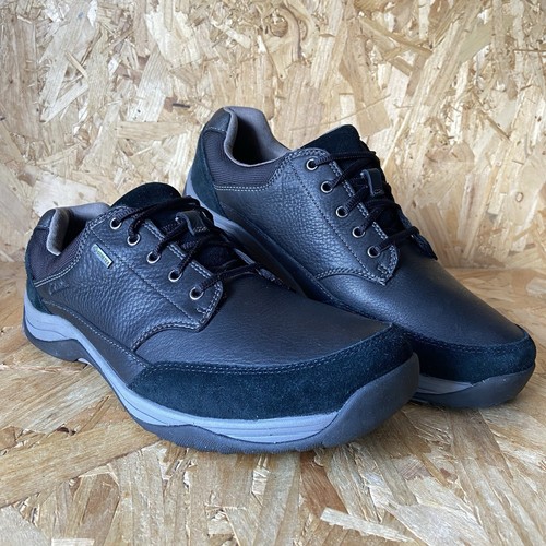 Clarks Baystone Go GTX Black Leather Gore-Tex Shoes - Mens UK 10 H ...