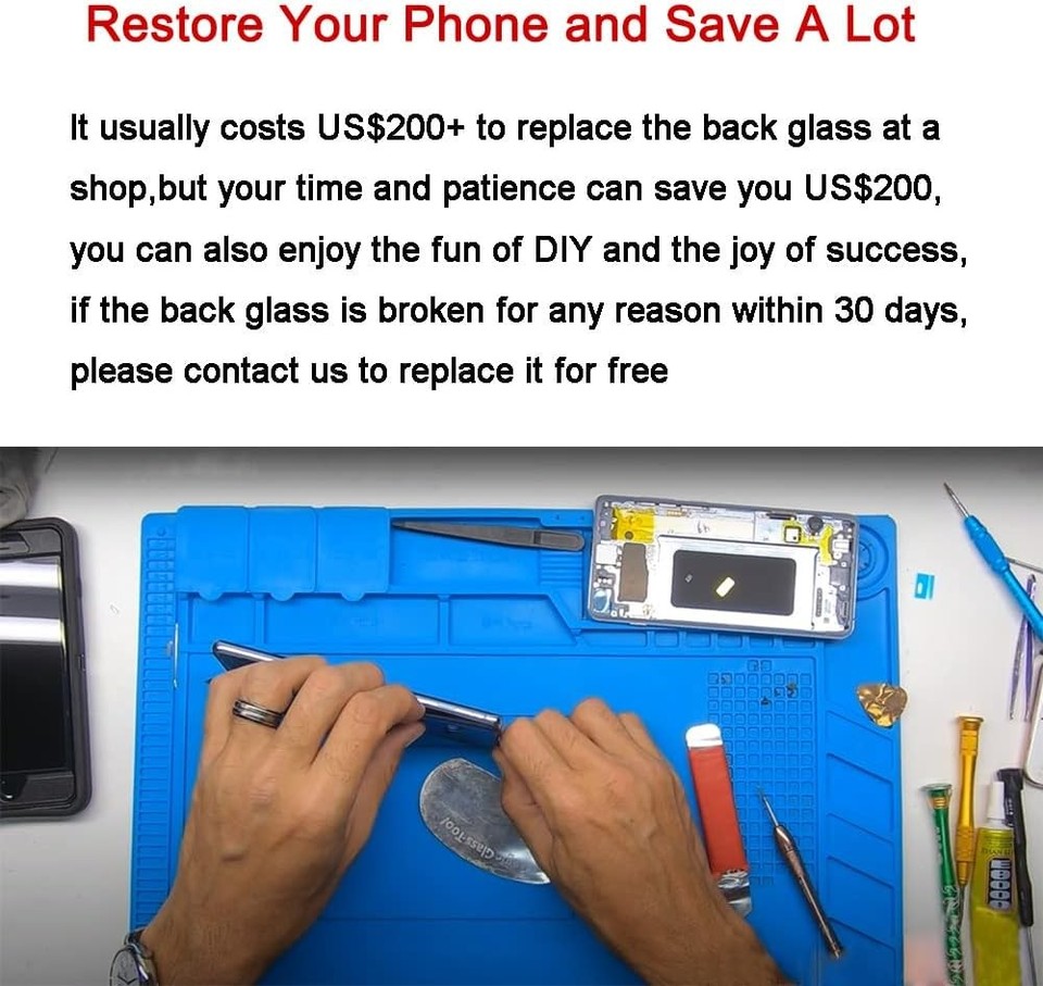 Rear Back Glass Replacement for Samsung Galaxy S23 with Reparing ...