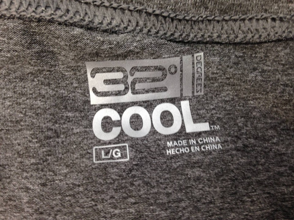 $36 32 Degrees Cool Mens Pajamas Gray Crew Neck Shirt Lounge Sleepwear ...