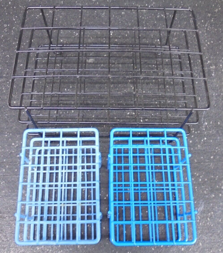 Lot of 3 Assorted Color and Size Tube Racks Holder Trays | eBay